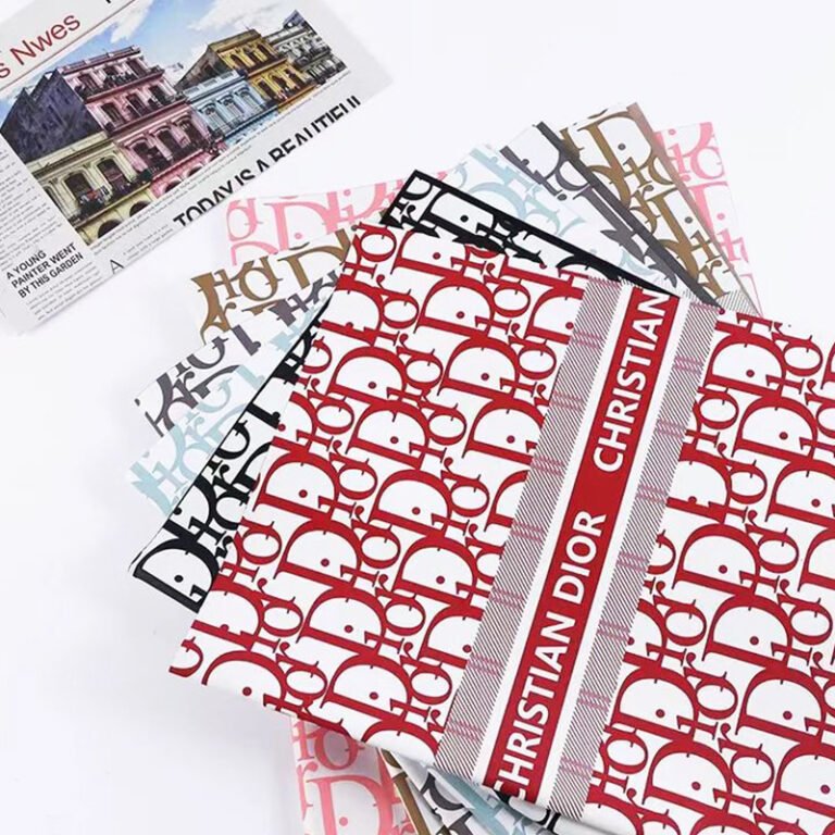 Luxury Design Dior Wrapping Paper for Flower Bouquets