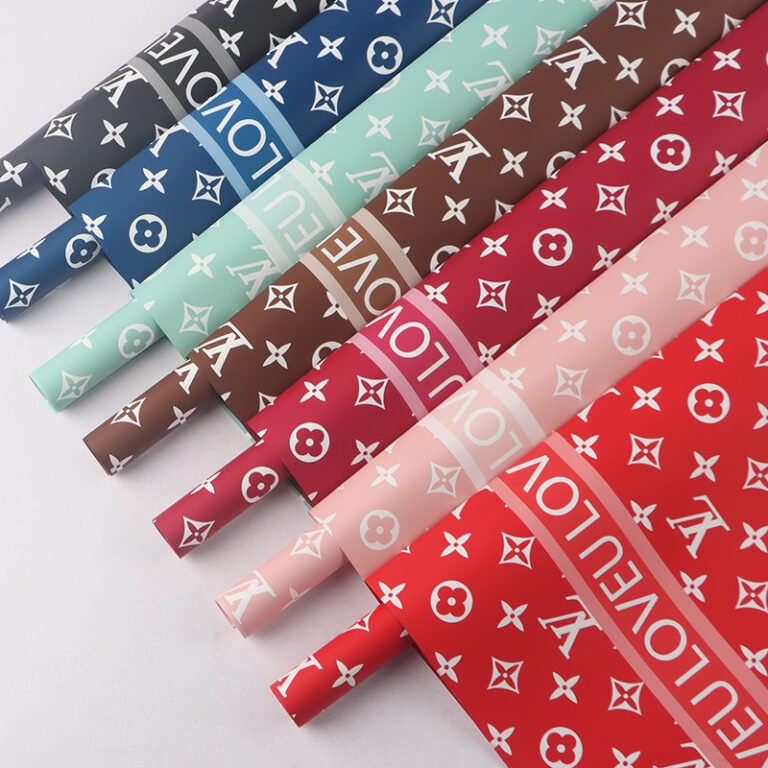 Luxury LV Brand Flower Wrapping Paper For Mother’s Day