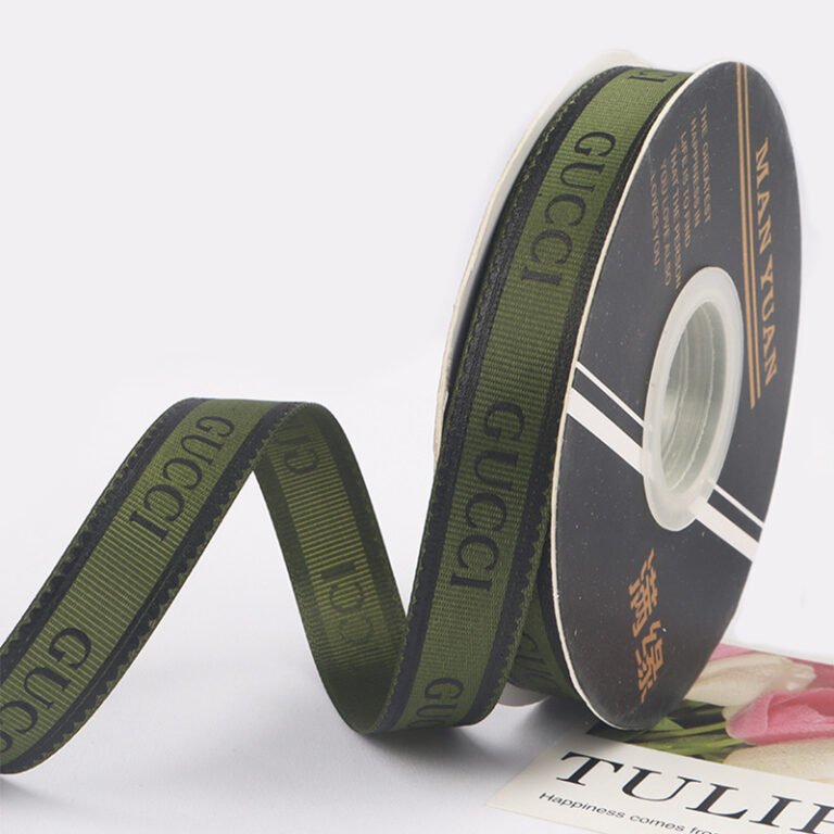 Gucci Ribbon Design for Luxury Gift & Floral Packaging