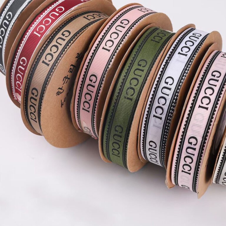 Gucci Ribbon Design for Luxury Gift & Floral Packaging