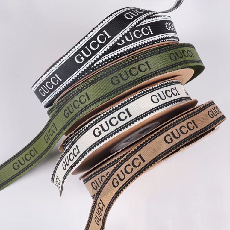 Gucci Ribbon Design for Luxury Gift & Floral Packaging