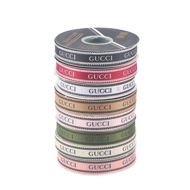 Gucci Ribbon Design for Luxury Gift & Floral Packaging