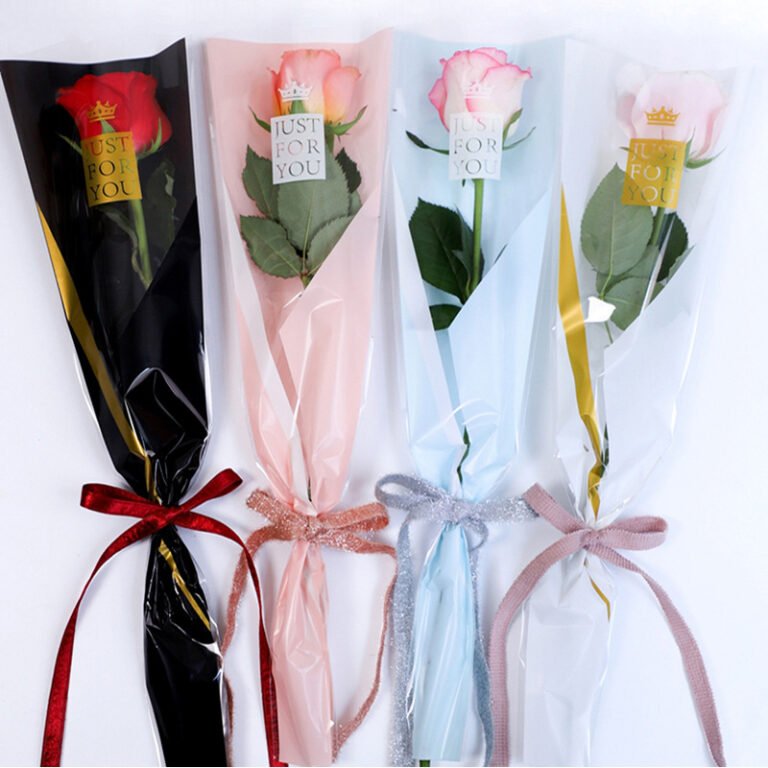 Rose Bouquet Single Rose Flower Sleeve for Floral Packaging