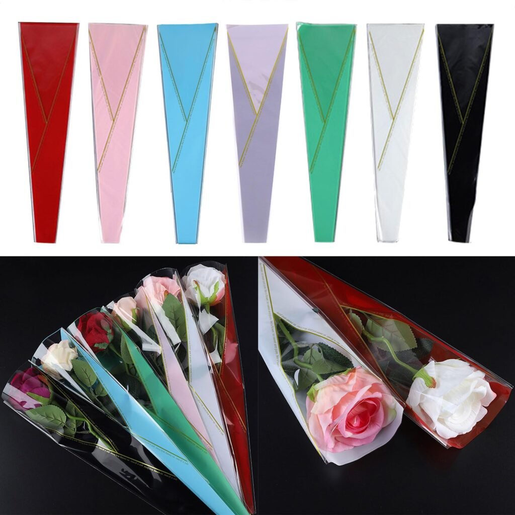 Rose Bouquet Single Rose Flower Sleeve for Floral Packaging
