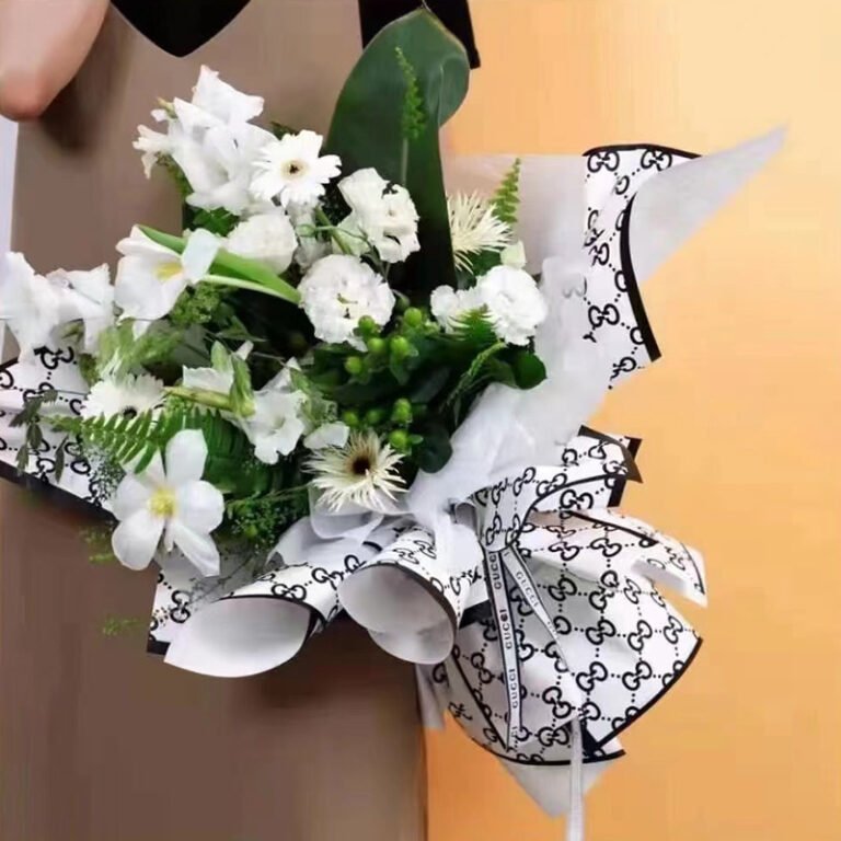 Luxury Designer Gucci Wrapping Paper for Floral Bouquets