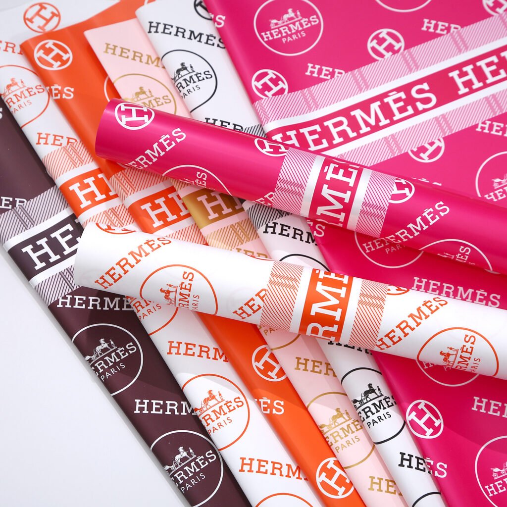 Hermes Wrapping Paper Luxury Floral Wrap for Flowers