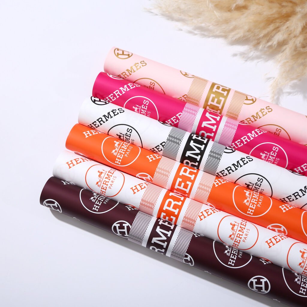 Hermes Wrapping Paper Luxury Floral Wrap for Flowers