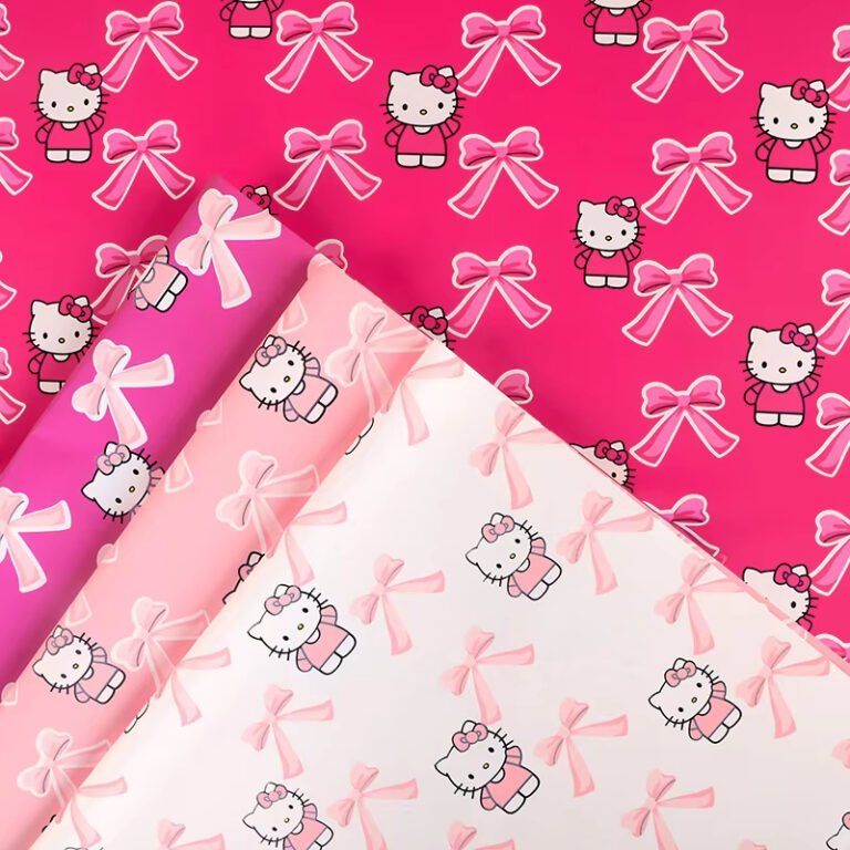 Hello Kitty Butterfly Wrapping Paper for Flower Bouquets