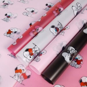 Cartoon Snoopy Wrapping Paper for Flower Bouquets