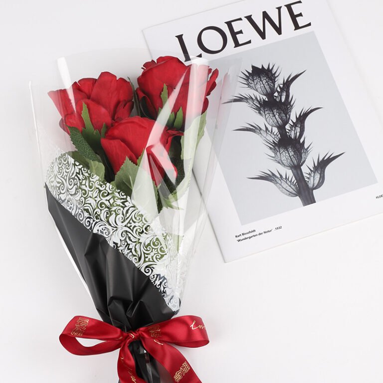 Princess Plastic Bags Flower Bouquet Sleeves for Packaging